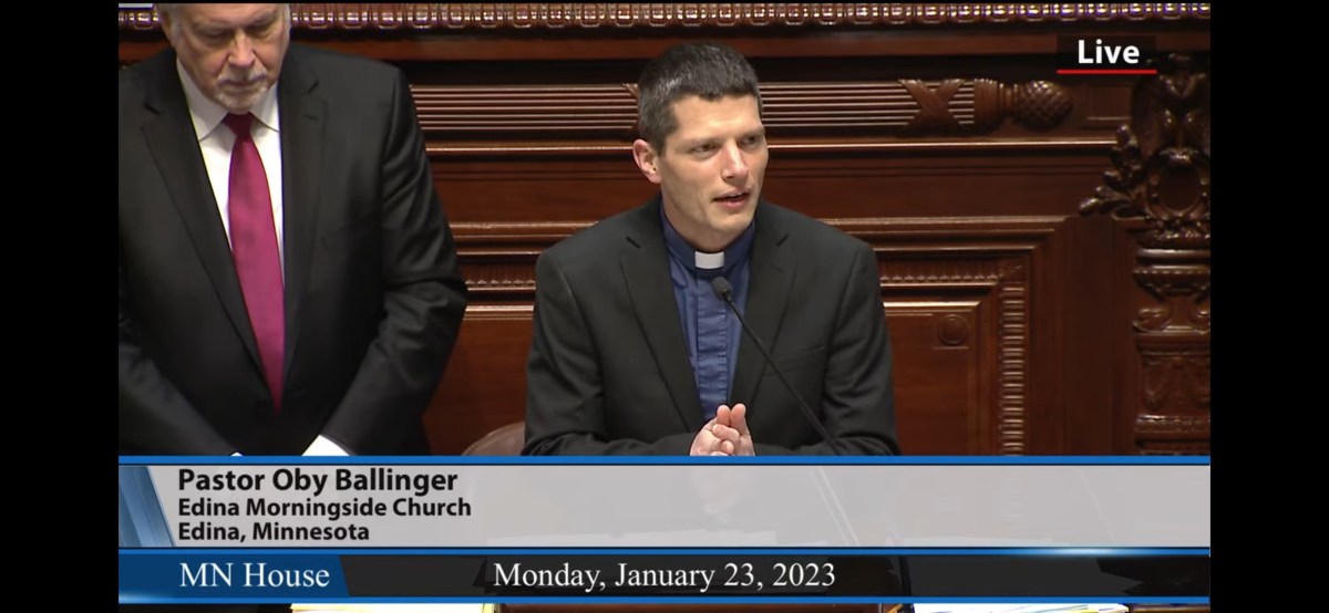 Prayer for the Minnesota House of Representatives – Pastor Oby Ballinger